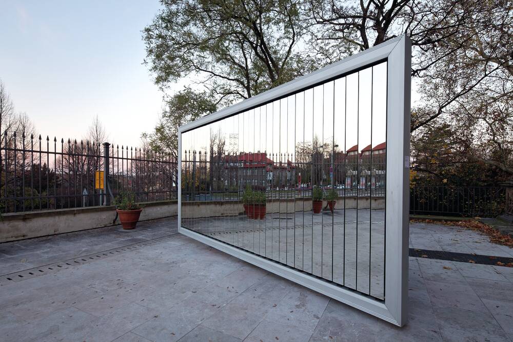 Mirror mechanical billboard | Made By Fire